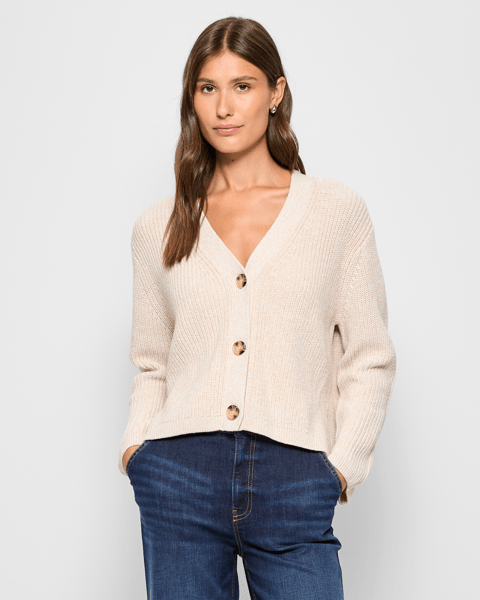 Australian Cotton Blend V-Neck Cardigan | Target Australia