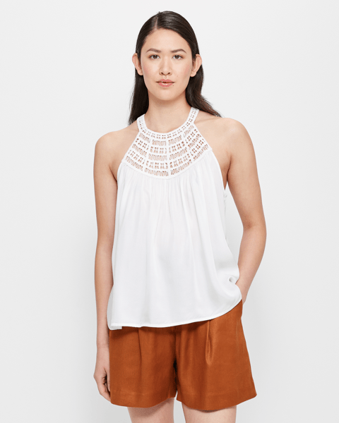 Crochet Detail Tank Top - Preview | Target Australia