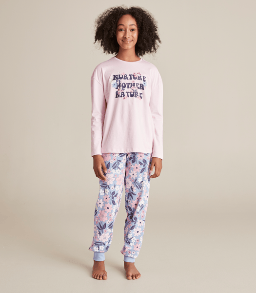 Mother Nature Cotton Pyjama Set | Target Australia