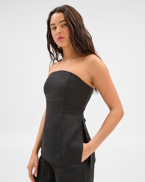 European Linen Blend Strapless Tunic Top - Lily Loves | Target Australia