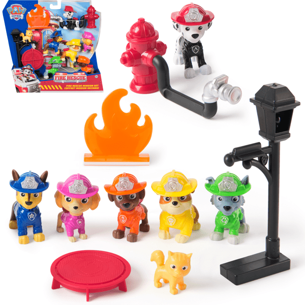 11 Piece PAW Patrol Fire Rescue Mission Set | Target Australia
