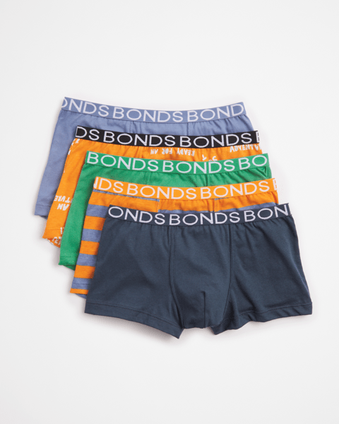 Bonds Boys Trunks 5 Pack | Target Australia