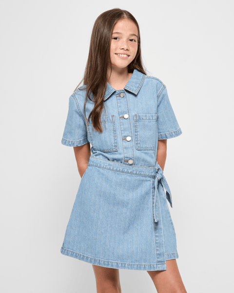 Textured Denim Dress | Target Australia