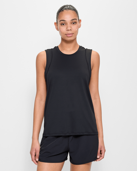 Active Performance Running Muscle Tank Top - Black | Target Australia