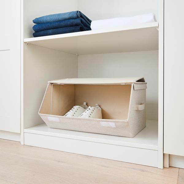 Stackable Linen Look Box, Beige - Anko | Target Australia Stackable Linen Look Box, Beige - Anko | Target Australia
