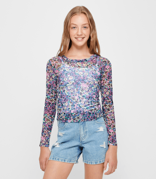Girls Long Sleeve Mesh Top 2 Piece Set | Target Australia