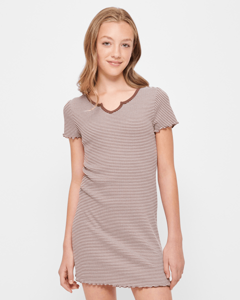 V Knit Waffle Dress | Target Australia
