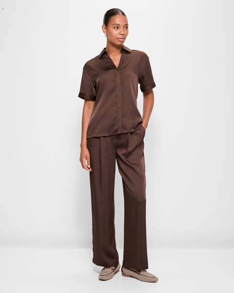 Satin Twill Wide Leg Pants - Preview | Target Australia