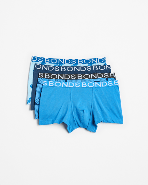 Older Boys Trunks 4 Pack - Bonds | Target Australia
