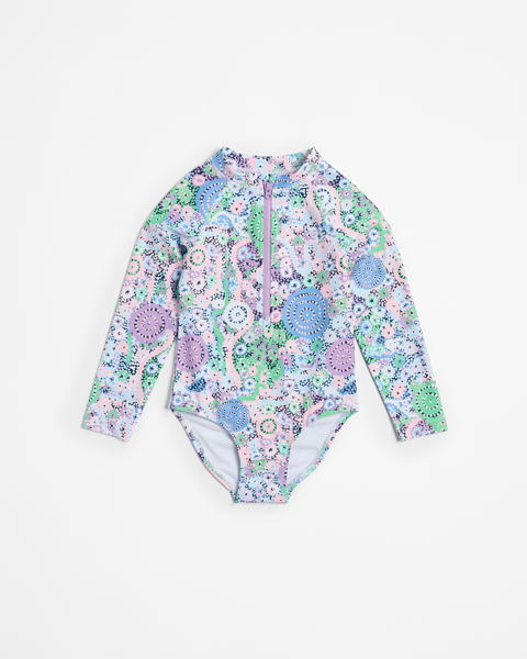 Family Matching Girls Junior Long Sleeve Swim Suit - Warlukurlangu ...