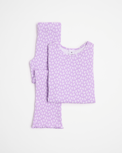 Flare Cotton Rib 2 Piece Set | Target Australia