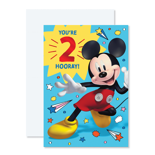 Connections from Hallmark 2nd Birthday Card - Disney Mickey Mouse ...