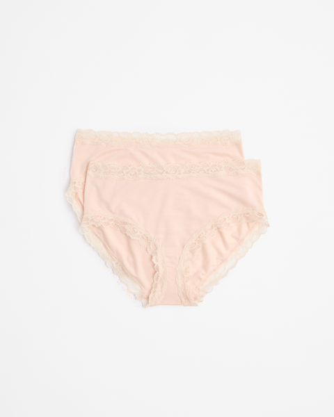 2 Pack Modal and Lace Midi Briefs | Target Australia