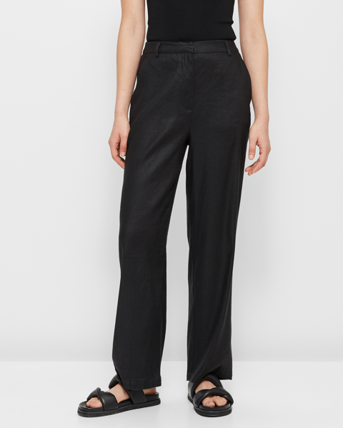 European Linen Blend Straight Leg Pants - Preview | Target Australia