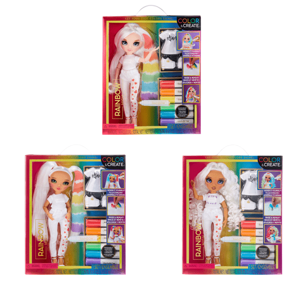 Rainbow High Colour & Create Doll – Assorted* | Target Australia