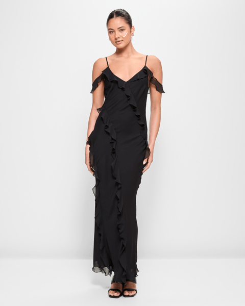 Cold Shoulder Ruffle Midi Dress - Lily Loves | Target Australia