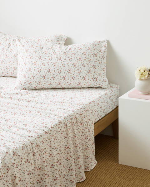Tibby Ditsy Floral Australian Cotton Sheet Set | Target Australia