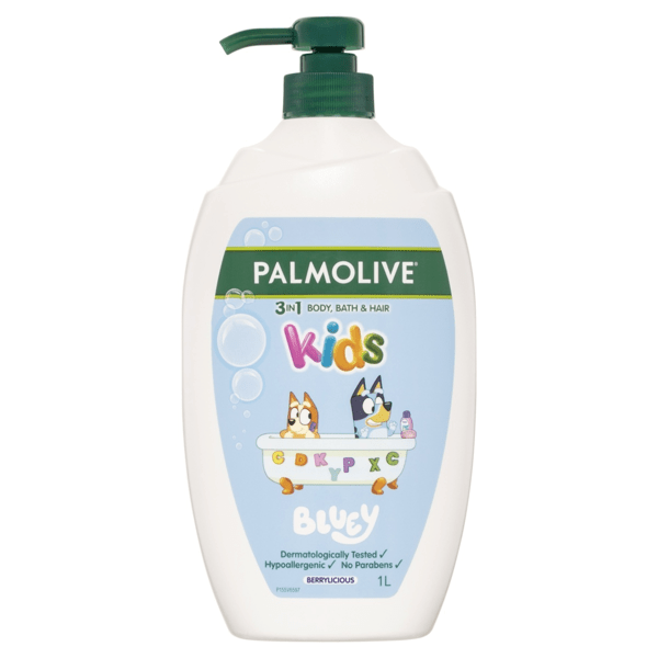 Palmolive Kids Bluey 3-in-1 Body, Bath and Hair Wash 1L - Berrylicious ...