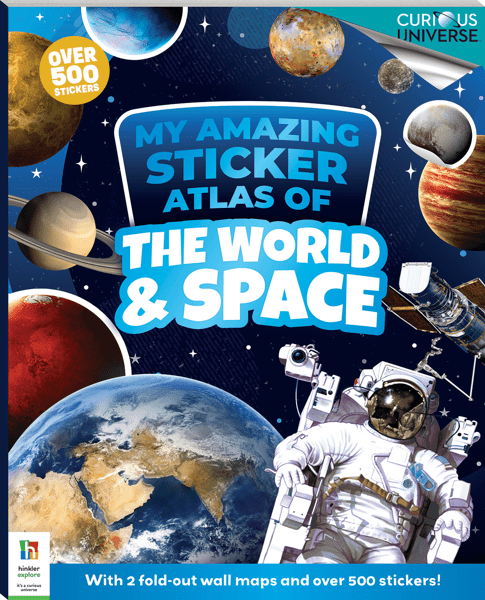 Incredible Sticker Atlas: World And Space | Target Australia