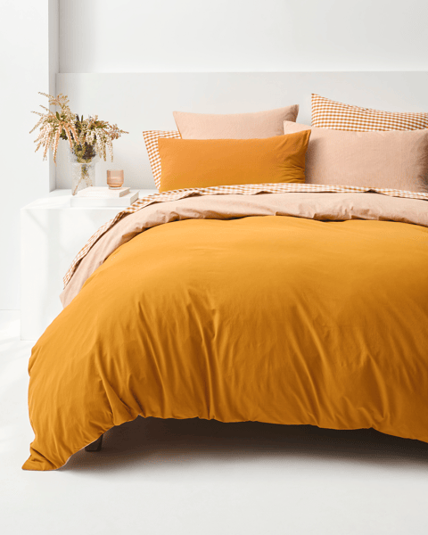 Arlo Cotton Stonewash Quilt Cover Set | Target Australia