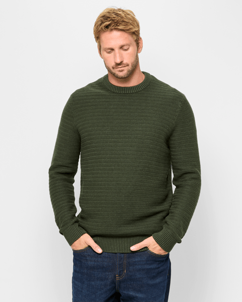 Australian Cotton Textured Knit Jumper | Target Australia
