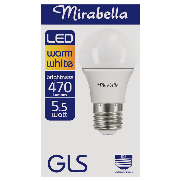 Mirabella E27 5.5W LED Warm White GLS Bulb | Target Australia Mirabella E27 5.5W LED Warm White GLS Bulb | Target Australia