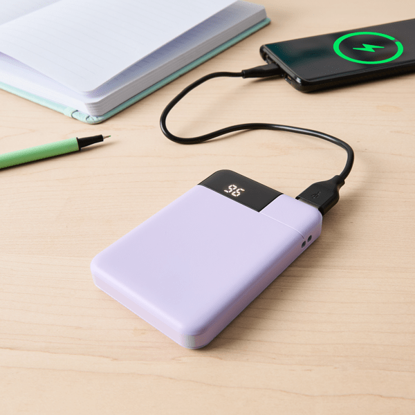 USB-A to USB-C 15W 5000mAh Portable Charger, Purple - Anko | Target ...