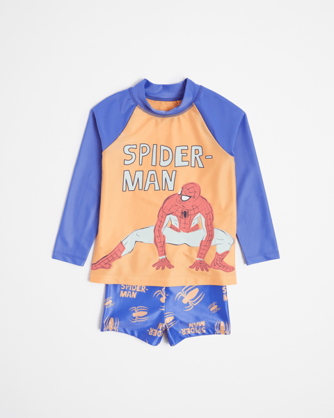 Spider-Man Swim Rashie and Trunk 2 Piece Set | Target Australia