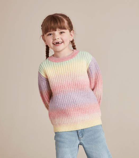 Rainbow Knit Jumper | Target Australia