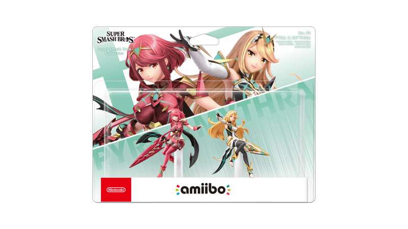 Nintendo amiibo - Pyra & Mythra No.92 Double Pack - Super Smash Bros ...