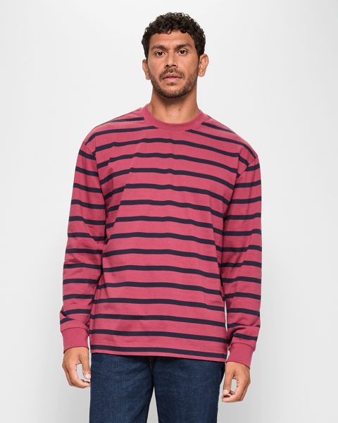 Australian Cotton Oversized Long Sleeve Stripe T-Shirt | Target Australia
