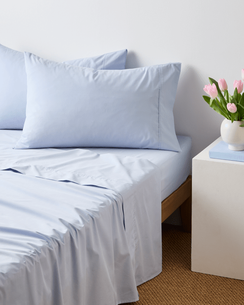 Australian Cotton 250 Thread Count Sheet Set - Blue | Target Australia