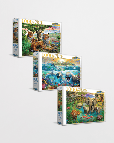 Harlington 1000 Piece Jigsaw Puzzle - Animals & Nature - Assorted ...