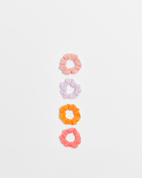 Kids 4 Pack Terry Scrunchies | Target Australia