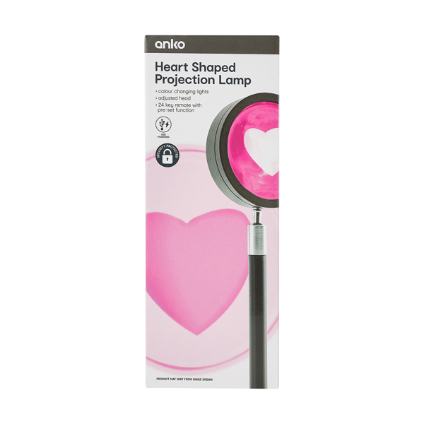 Heart Shaped Projection Lamp - Anko | Target Australia