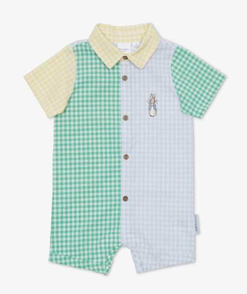 Peter Rabbit Baby Romper - Gingham | Target Australia
