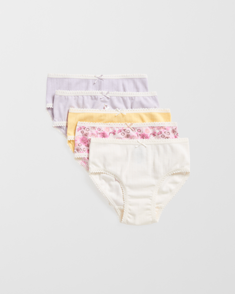 Australian Cotton Younger Girls Underwear Briefs 5 Pack - Maxx ...