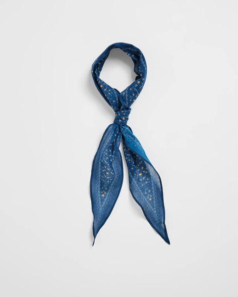 Diamond Organic Cotton Scarf - Navy Blue | Target Australia