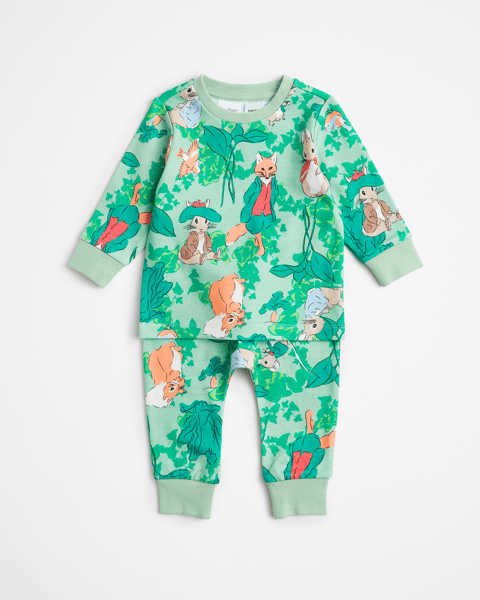 Family Matching Baby Boys Peter Rabbit Cotton Pyjama Set | Target Australia