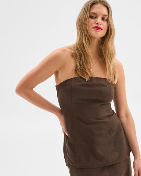 European Linen Blend Strapless Tunic Top - Lily Loves | Target Australia