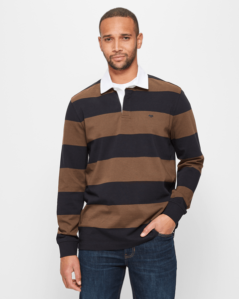 Striped Rugby Polo Top | Target Australia