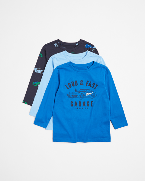 Boys Long Sleeve 3 Pack Tops | Target Australia