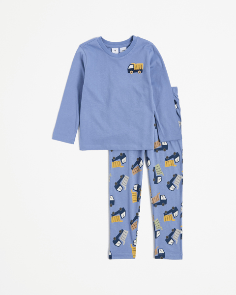 Australian Cotton Print Younger Kids Pyjama Set - Truck | Target Australia