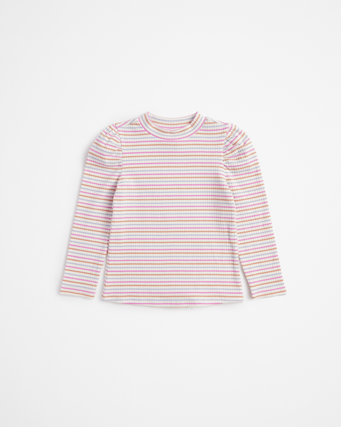 Stripe Rib Long Sleeve Top | Target Australia