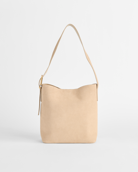 Premium Suede Leather Bucket Tote Bag | Target Australia