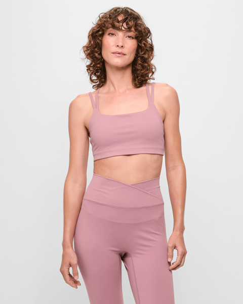 Active Low Impact Strappy Back Studio Soft Crop Top | Target Australia
