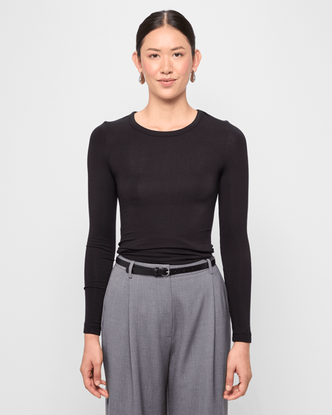 Long Sleeve Luxe Layering Crew Knit Top - Preview | Target Australia