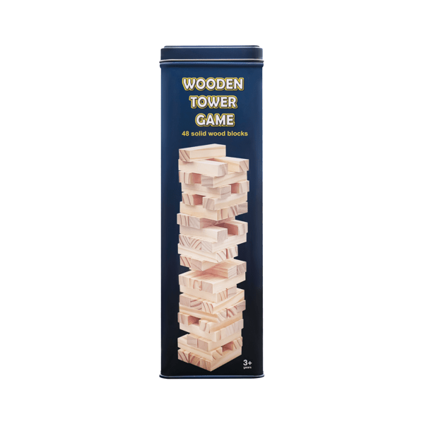 48 Piece Wooden Tower Game | Target Australia