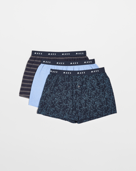Mens Cotton Blend Knit Jersey Boxer Shorts 3 Pack - Maxx | Target Australia
