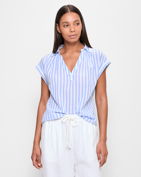 Sleeveless V-Neck Collared Shirt | Target Australia